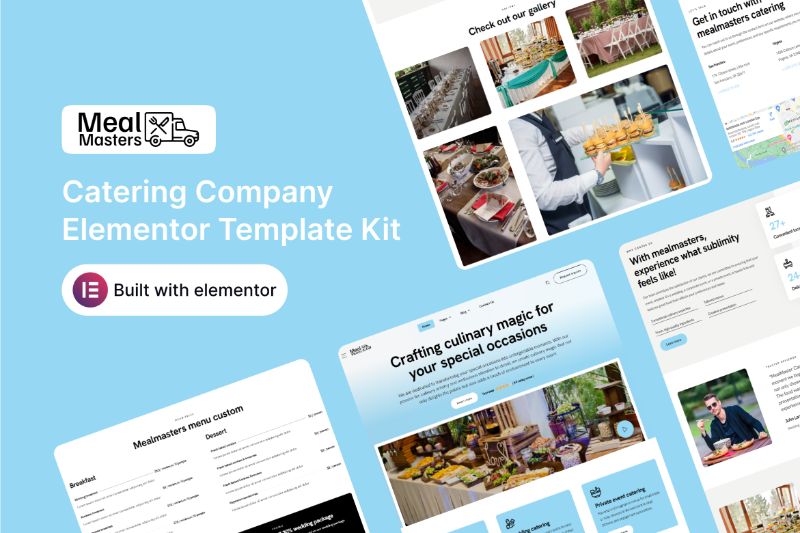 MealMasters – Catering Company Elementor Template Kit